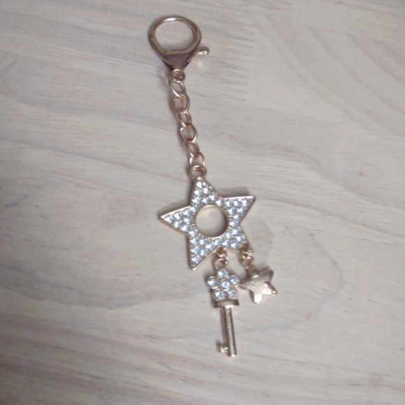 Accessories | Y2k Star Keys Crystal Rhinestone Bling Keychain Clip ...